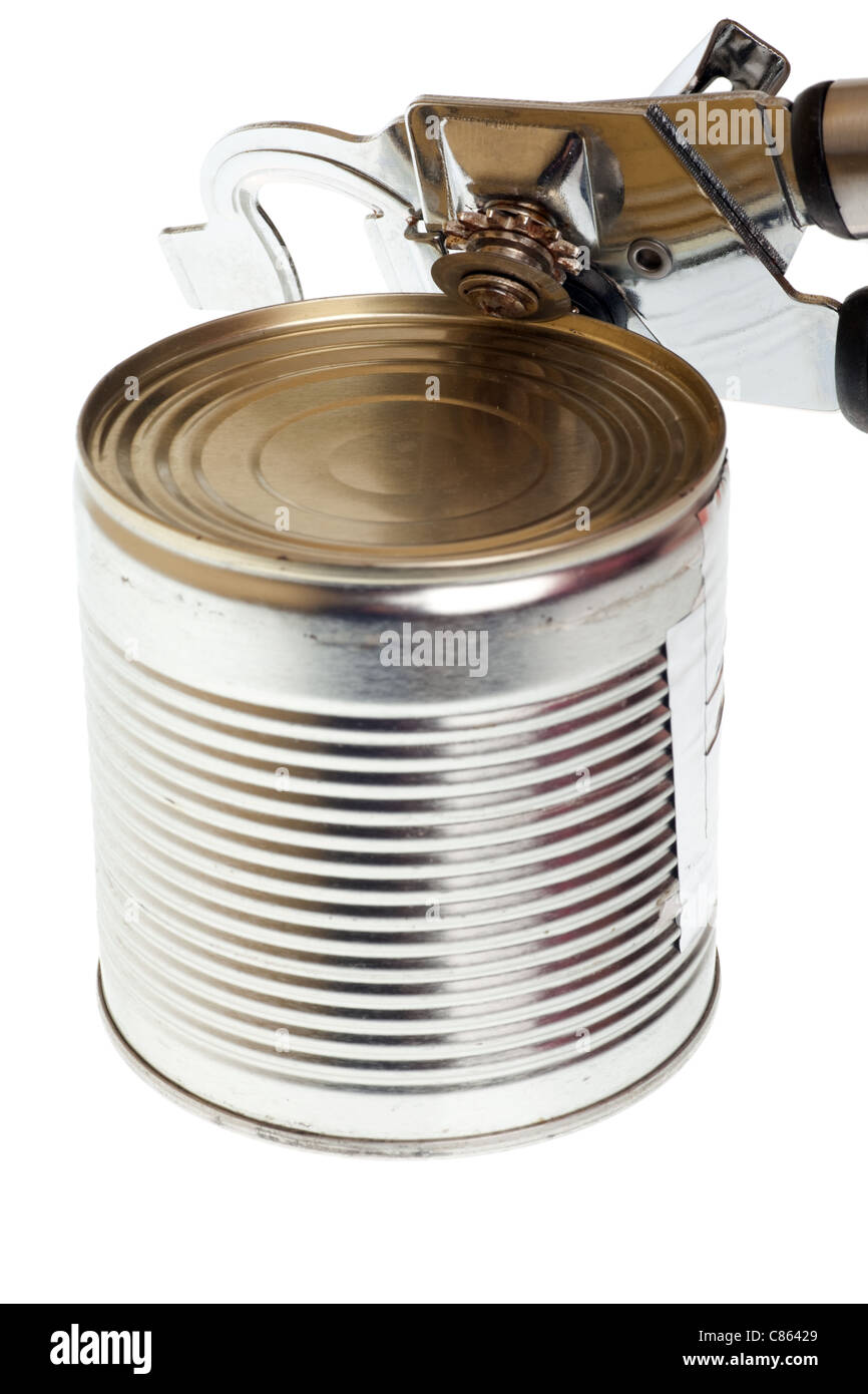 Manual can opener Cut Out Stock Images & Pictures - Alamy