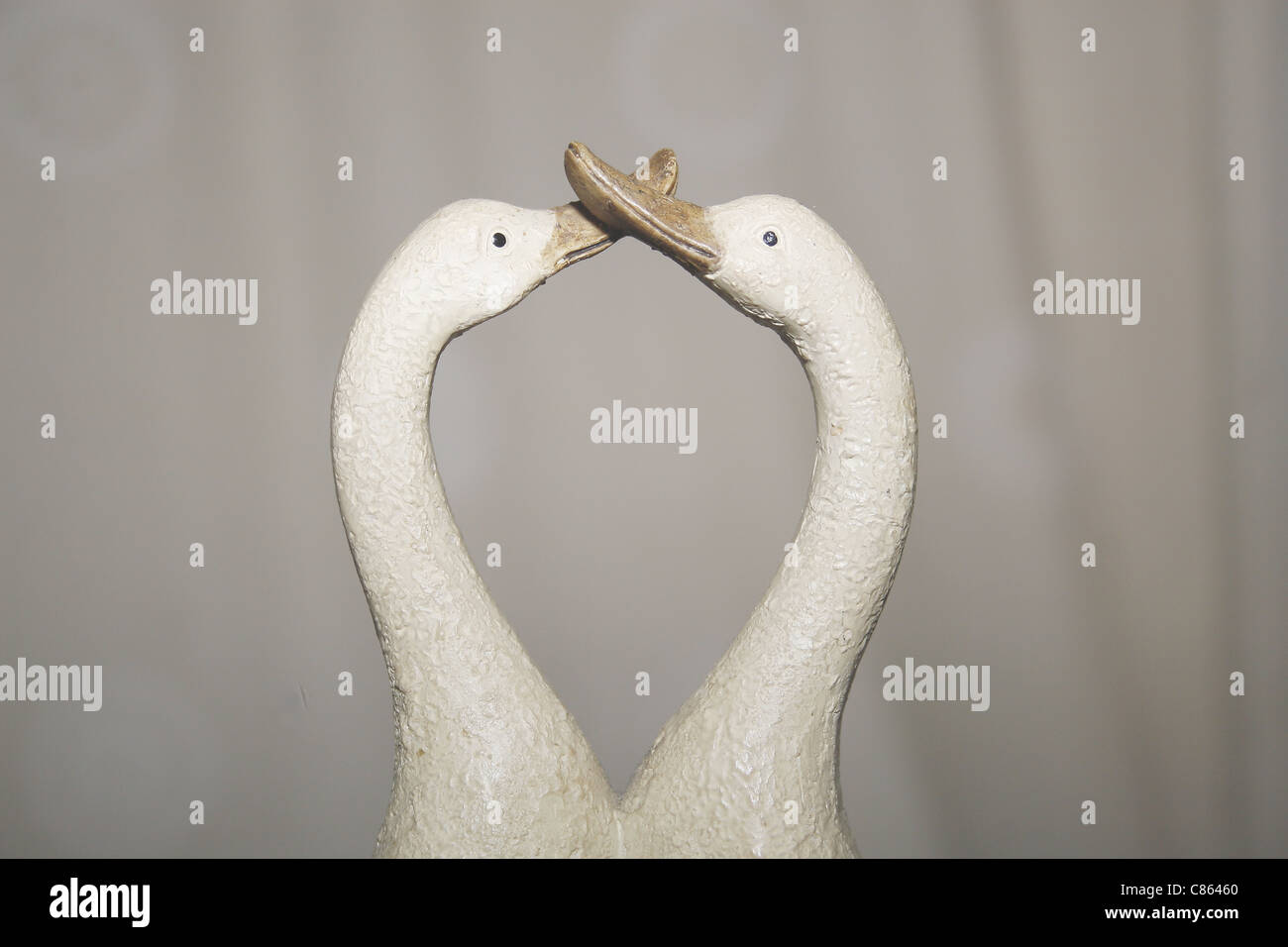 Two Ducks Kissing