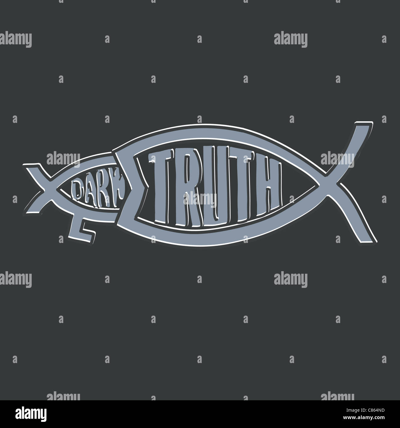 Christian fish symbol darwin hi-res stock photography and images - Alamy