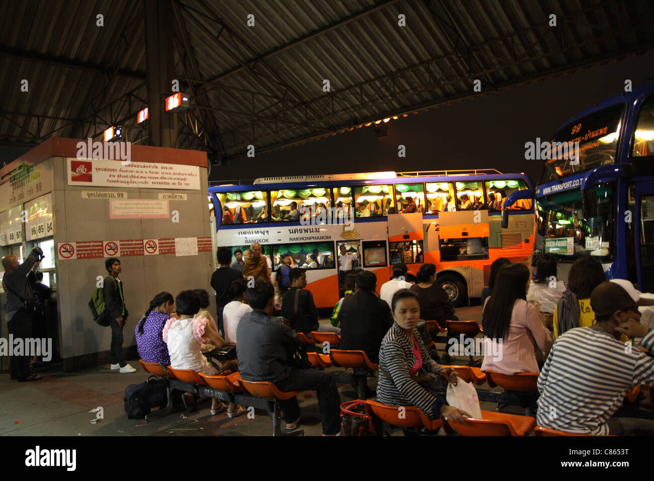 Northern bus terminal , Bangkok , Thailand Stock Photo - Alamy