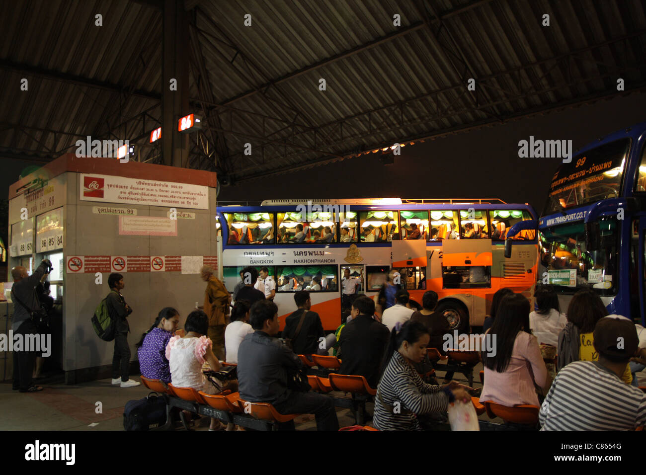 Northern bus terminal , Bangkok , Thailand Stock Photo - Alamy