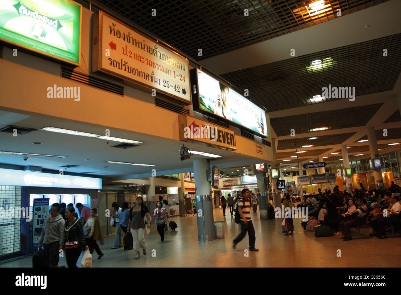 Northern bus terminal , Bangkok , Thailand Stock Photo - Alamy