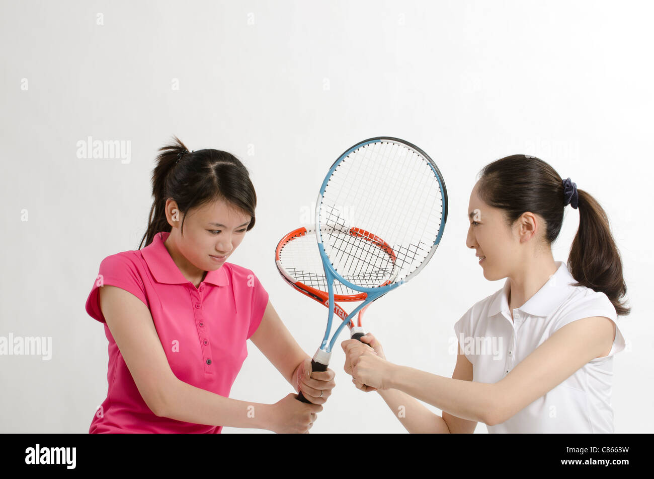 Two tennis players hi-res stock photography and images - Alamy