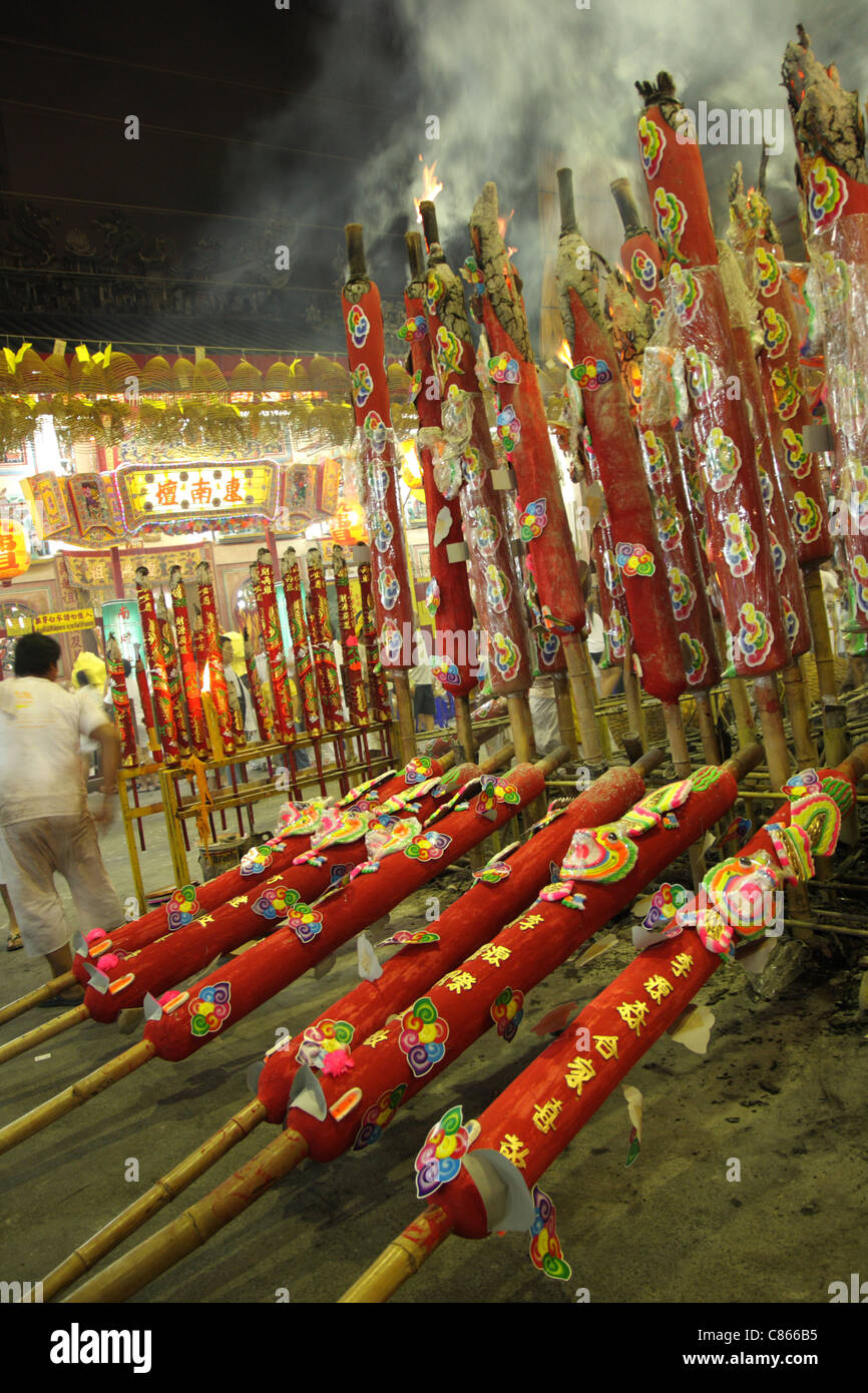 Giant Incense Stick at Chinese temple in Bangkok Stock Photo - Alamy