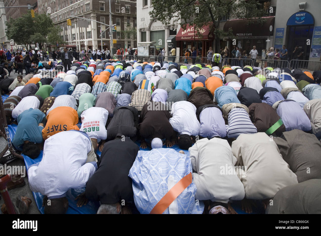 2011: Muslim American Parade. Madison Avenue, NYC. Call to prayer ...
