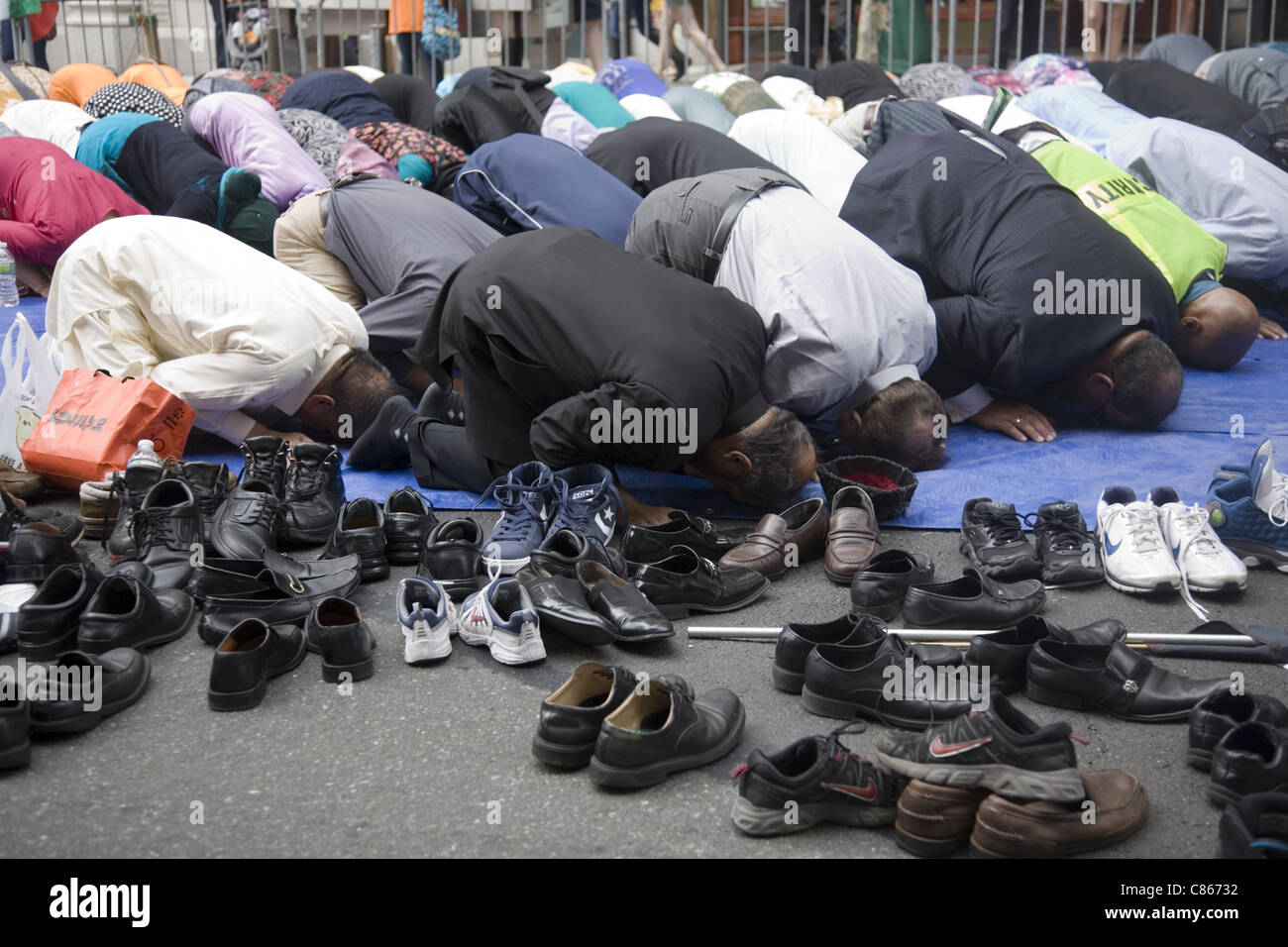 2011: Muslim American Parade. Madison Avenue, NYC. Call to prayer ...