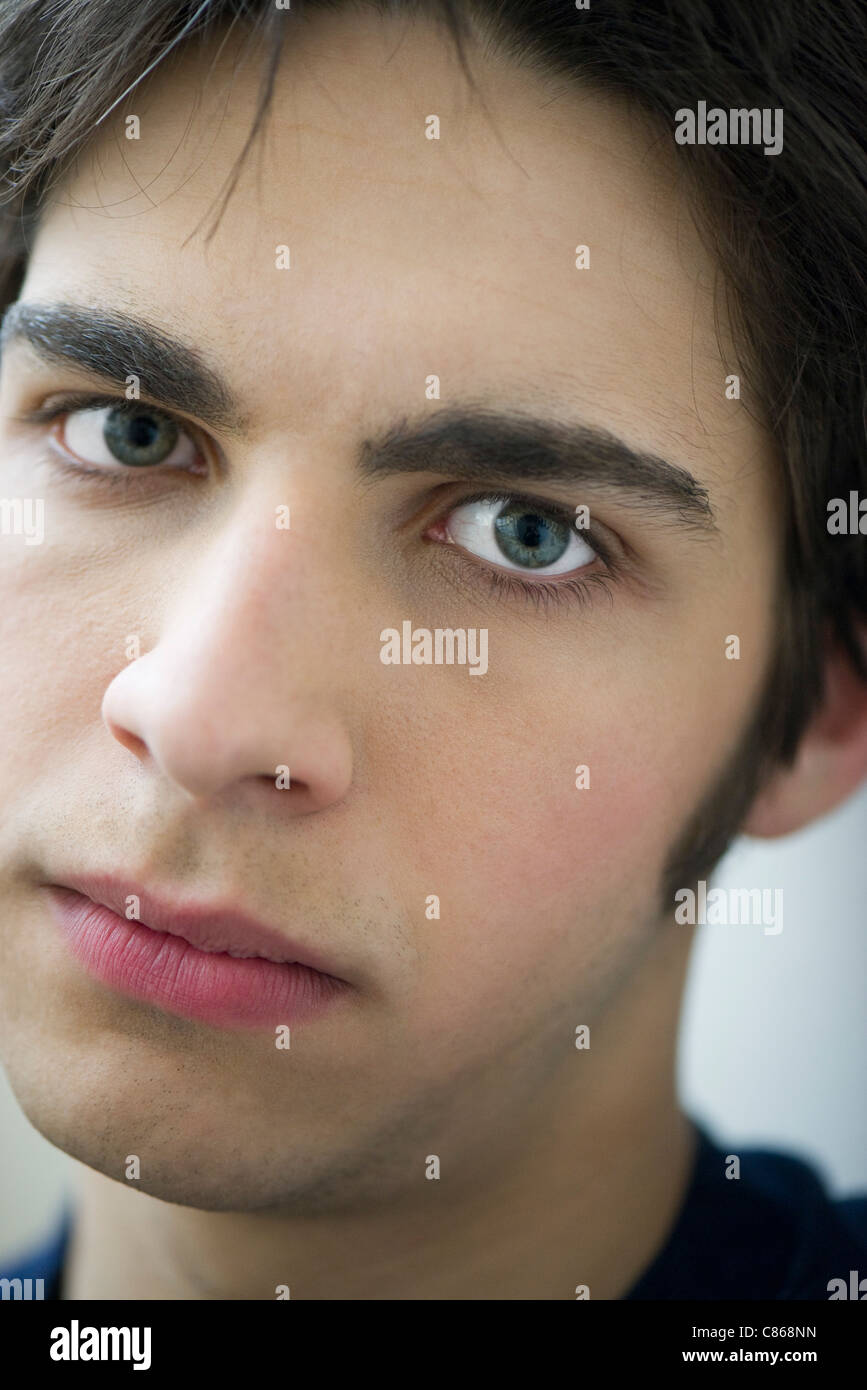 Male, close-up portrait Stock Photo - Alamy