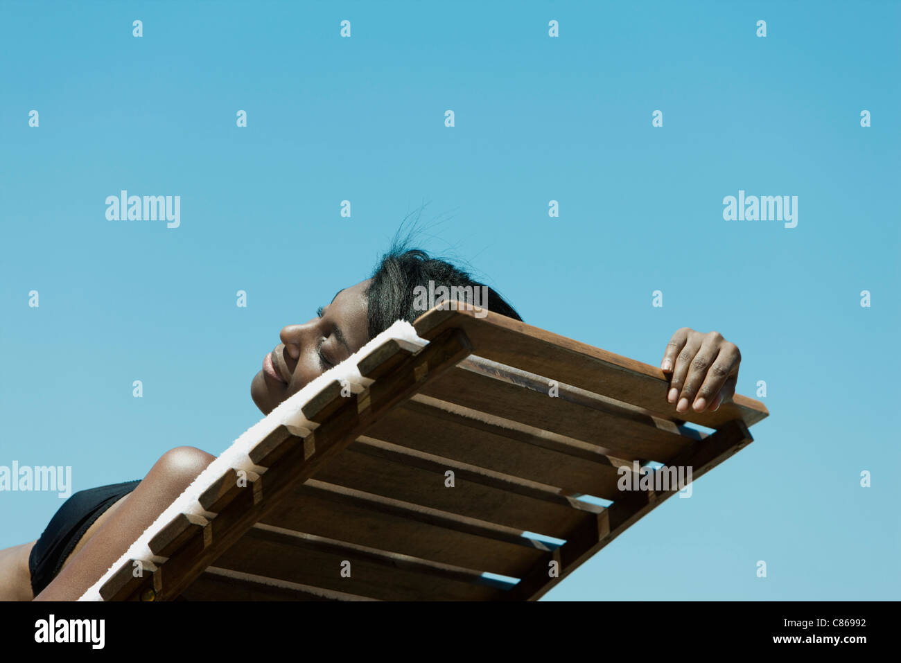 Beautiful Woman Sunbathing High Resolution Stock Photography and Images ...