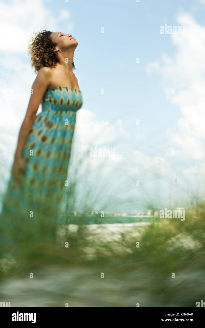 Enjoying fresh air outdoors Stock Photo - Alamy