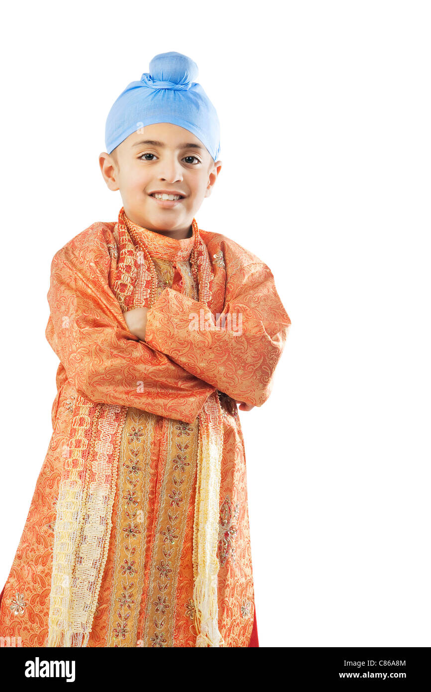 Portrait of a Sikh boy Stock Photo - Alamy