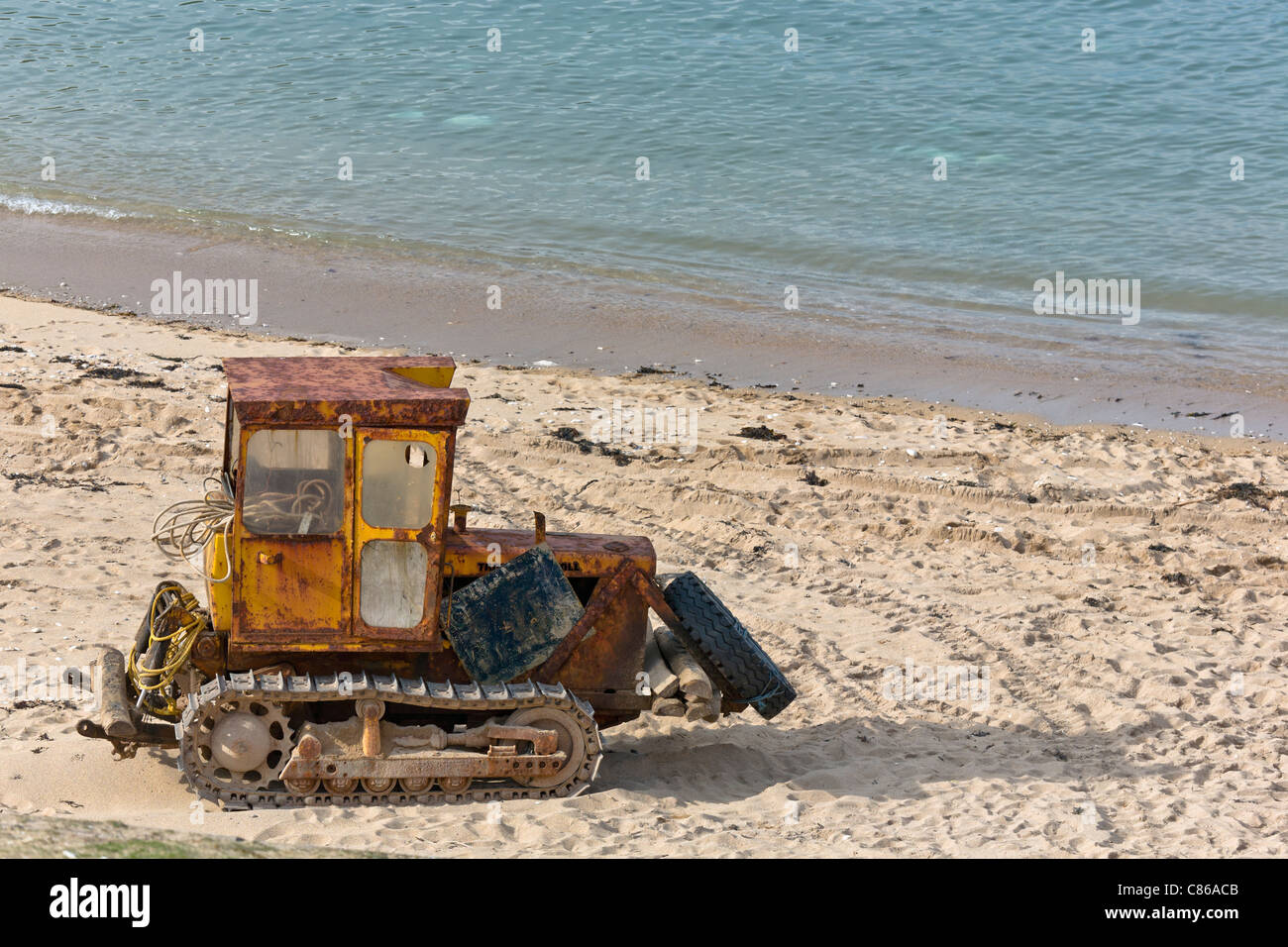 Beach tractor hi-res stock photography and images - Alamy