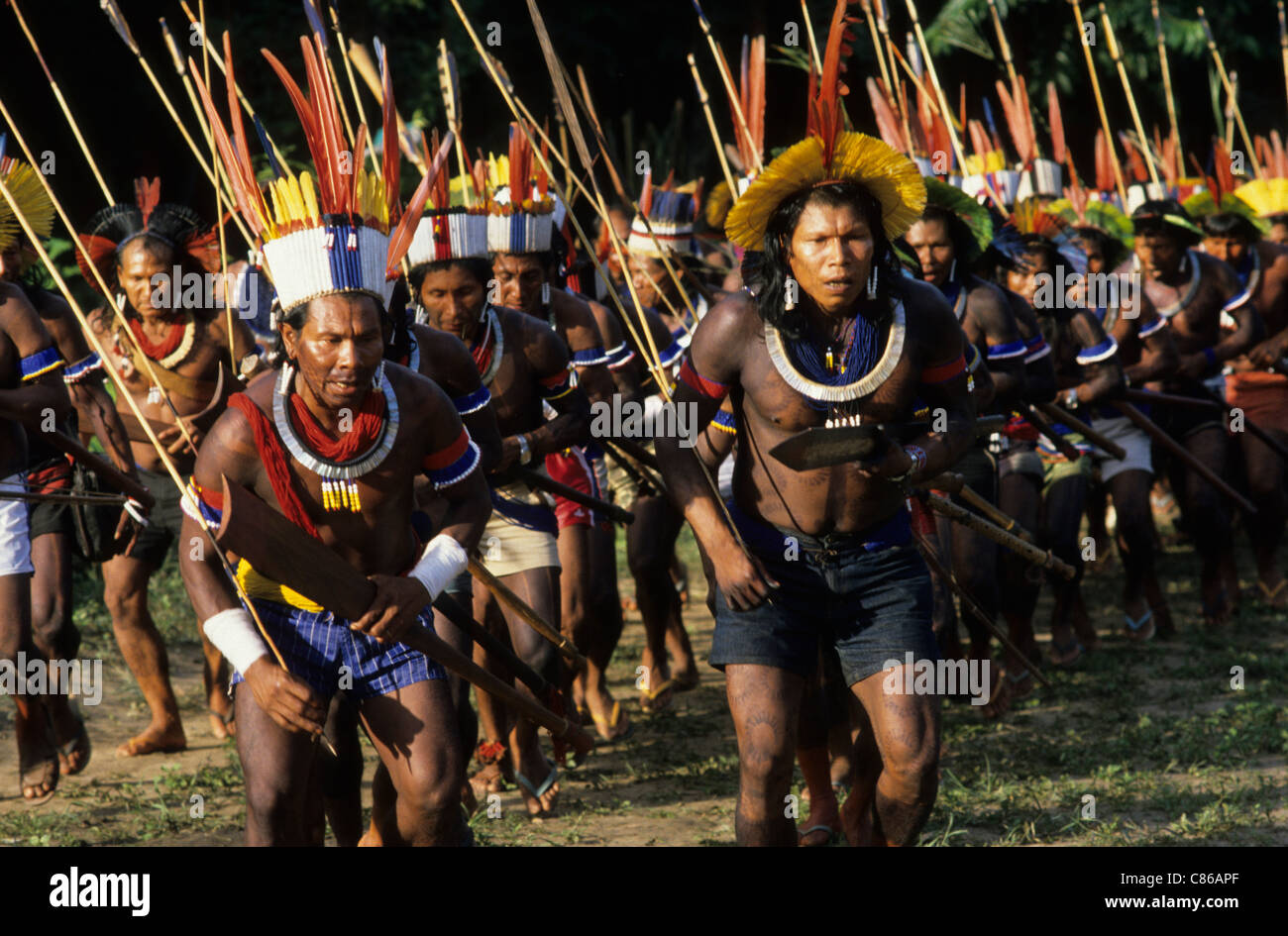 Amazon tribe dance hi-res stock photography and images - Alamy