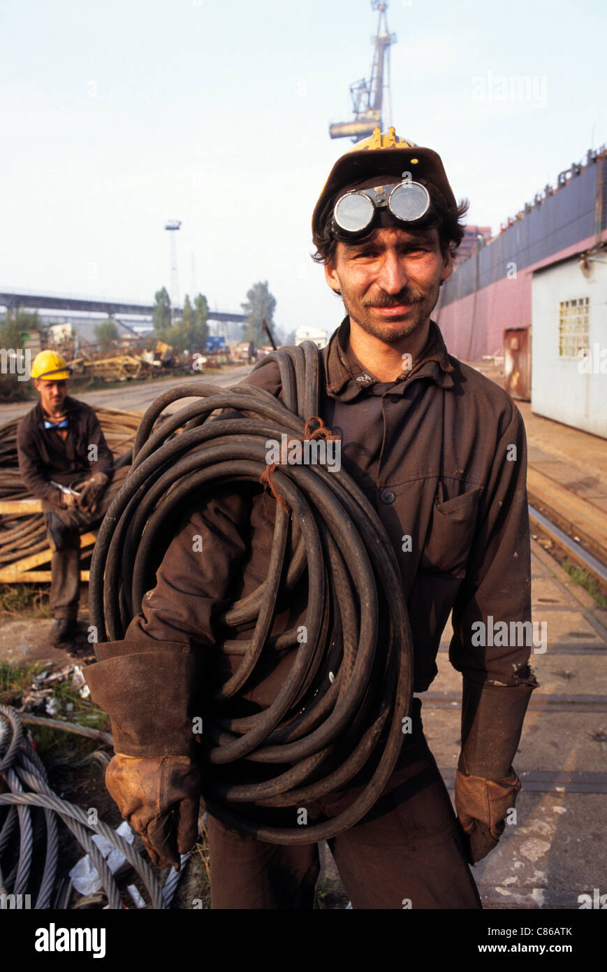Shipyard worker hi-res stock photography and images - Alamy