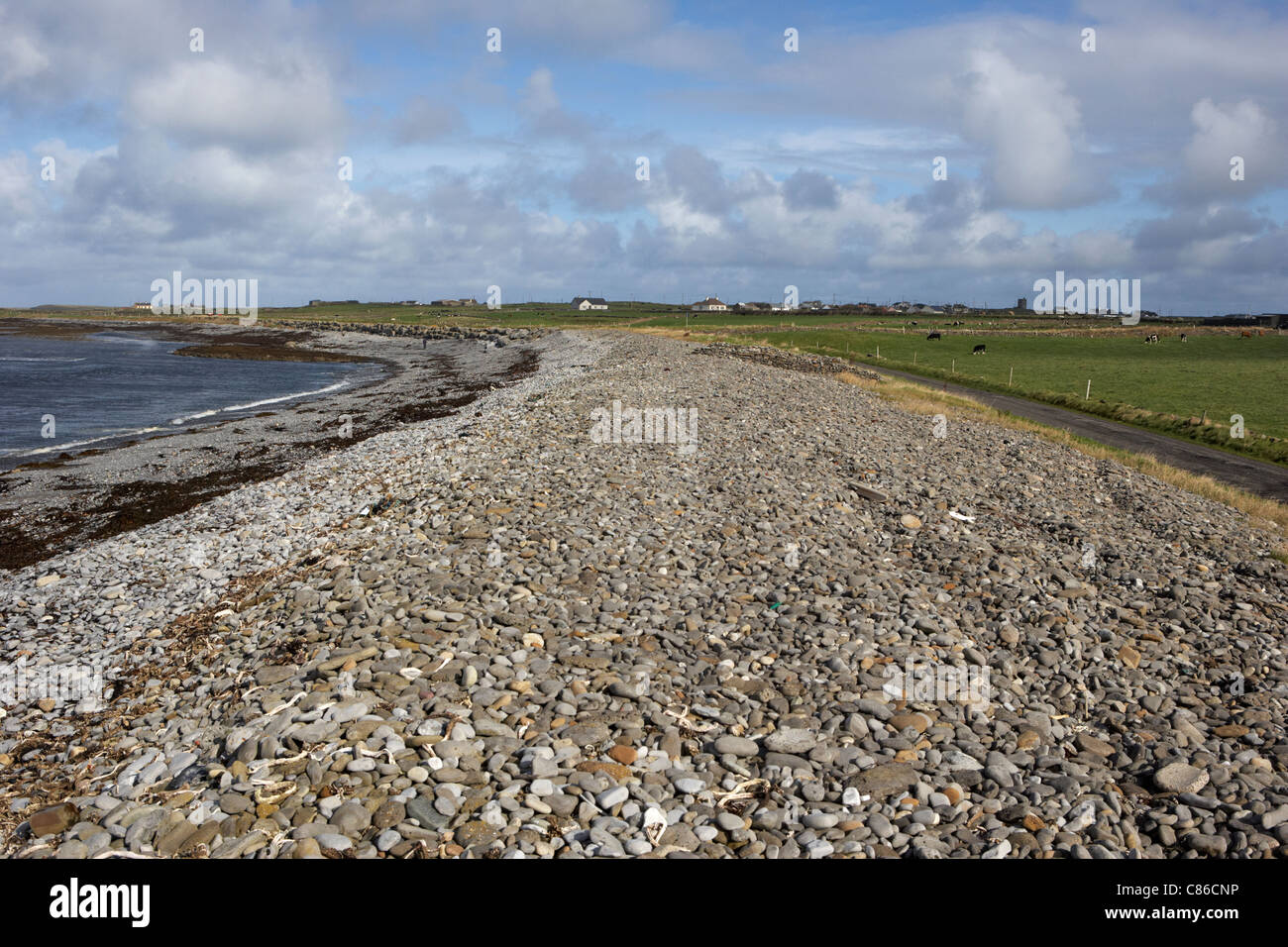 shingle breakwater coastal protection defences for farmland in county ...