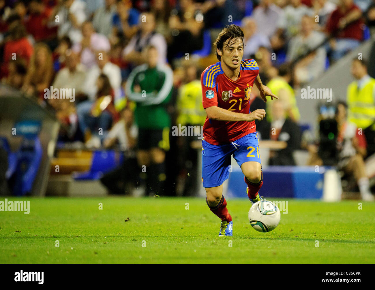 David Silva of Spain Stock Photo - Alamy