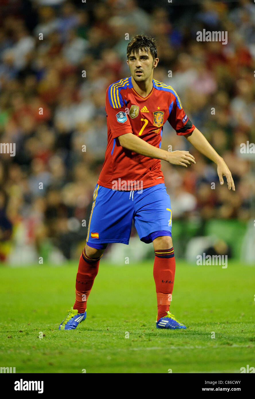 David Villa of Spain Stock Photo - Alamy