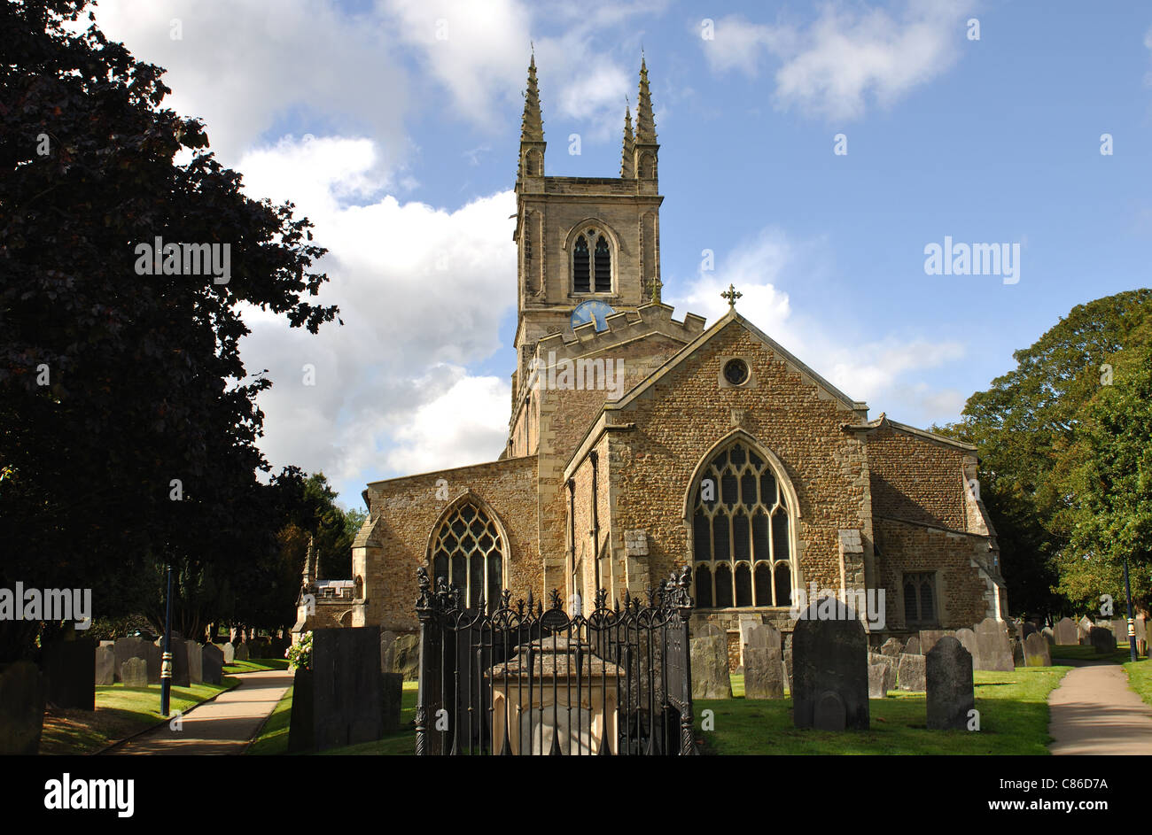 St. Mary`s Church, Lutterworth, Leicestershire, England, UK Stock Photo ...