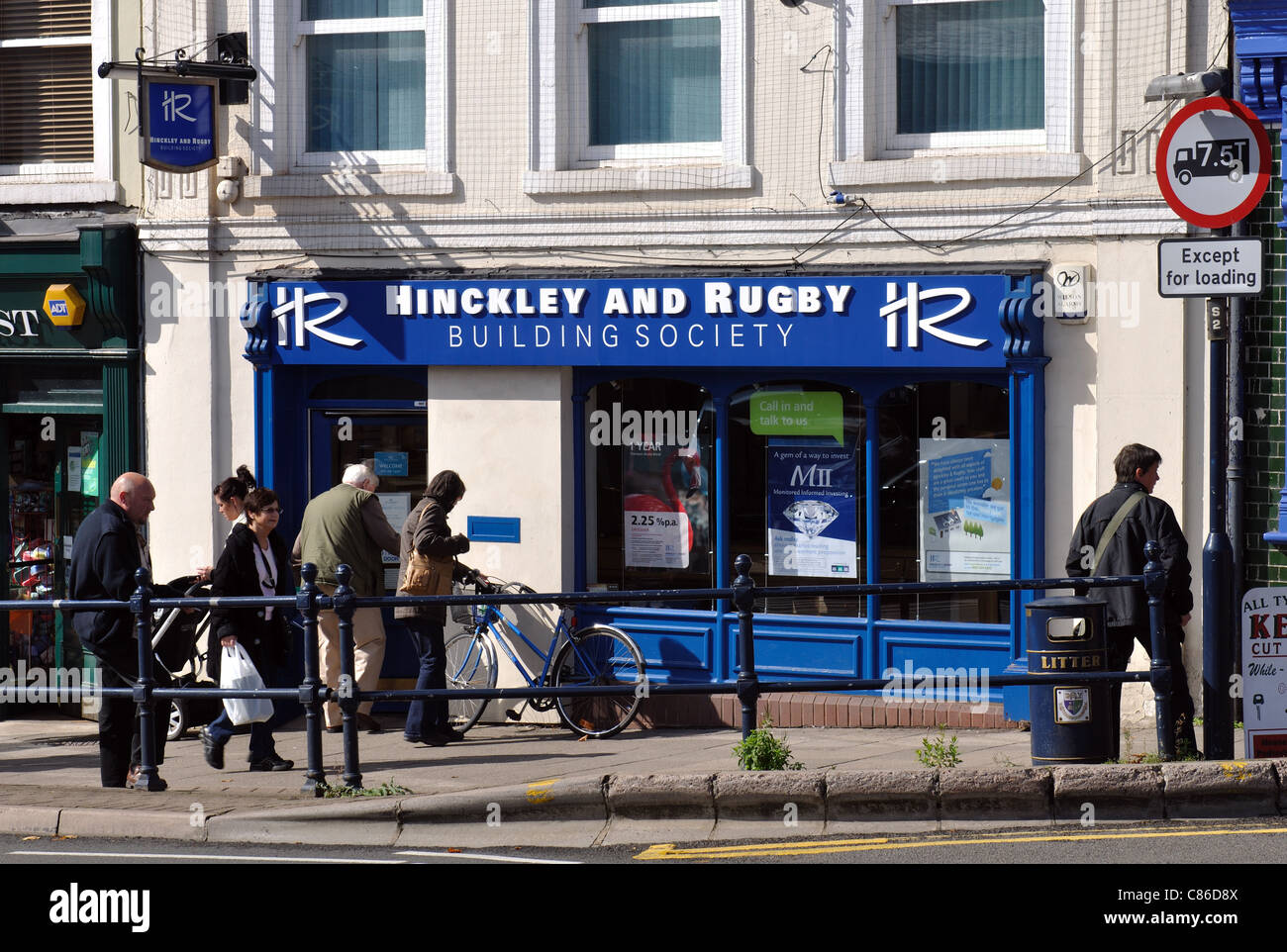 Hinckley and Rugby Building Society branch, Lutterworth, Leicestershire ...