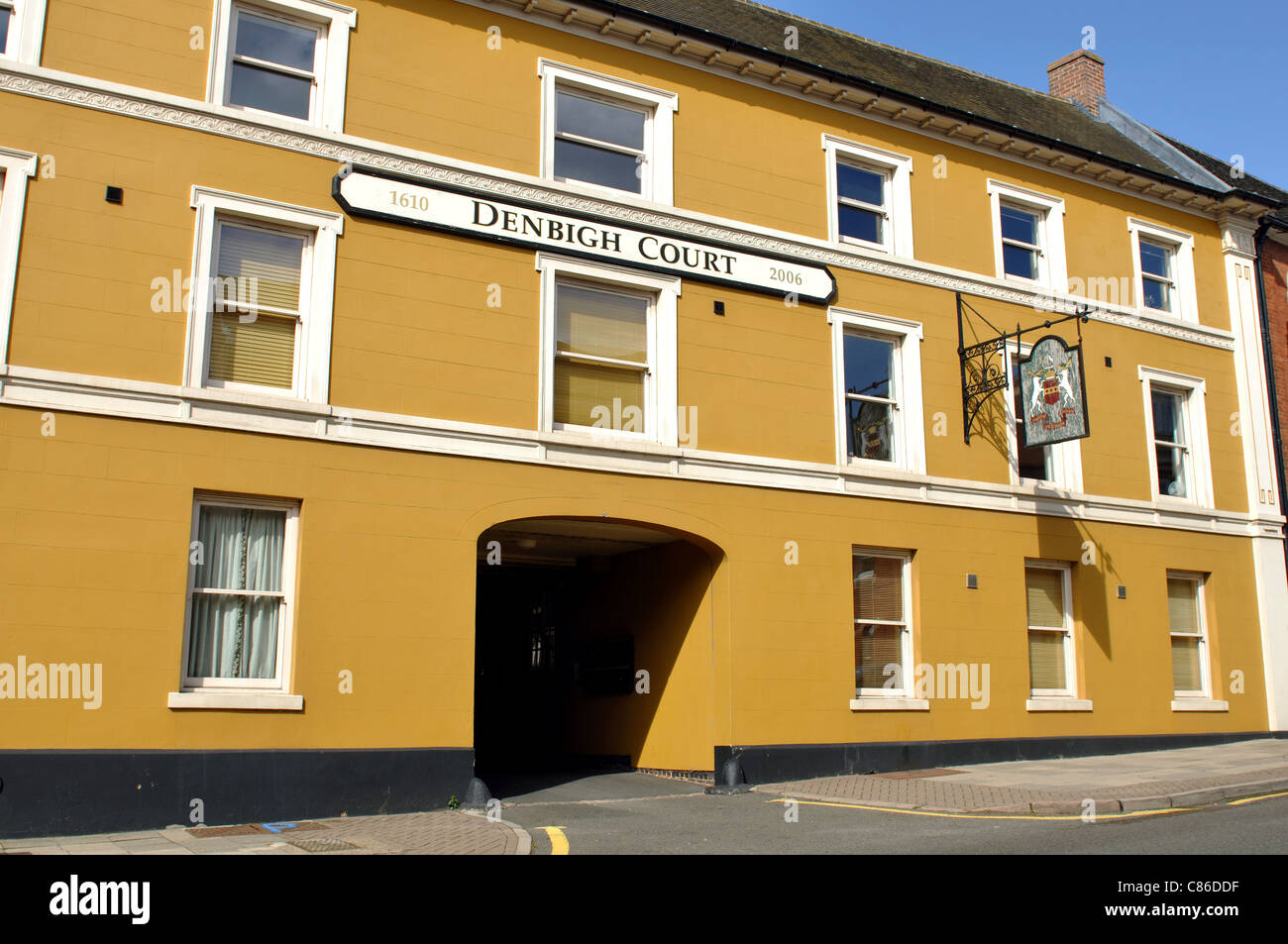 Denbigh Court building, High Street, Lutterworth, Leicestershire ...