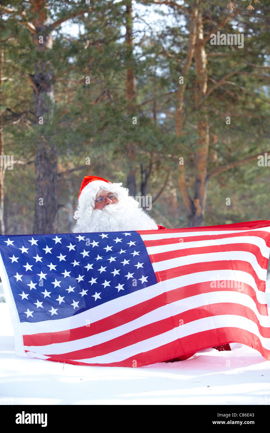 Senior man wearing american flag hi-res stock photography and images ...