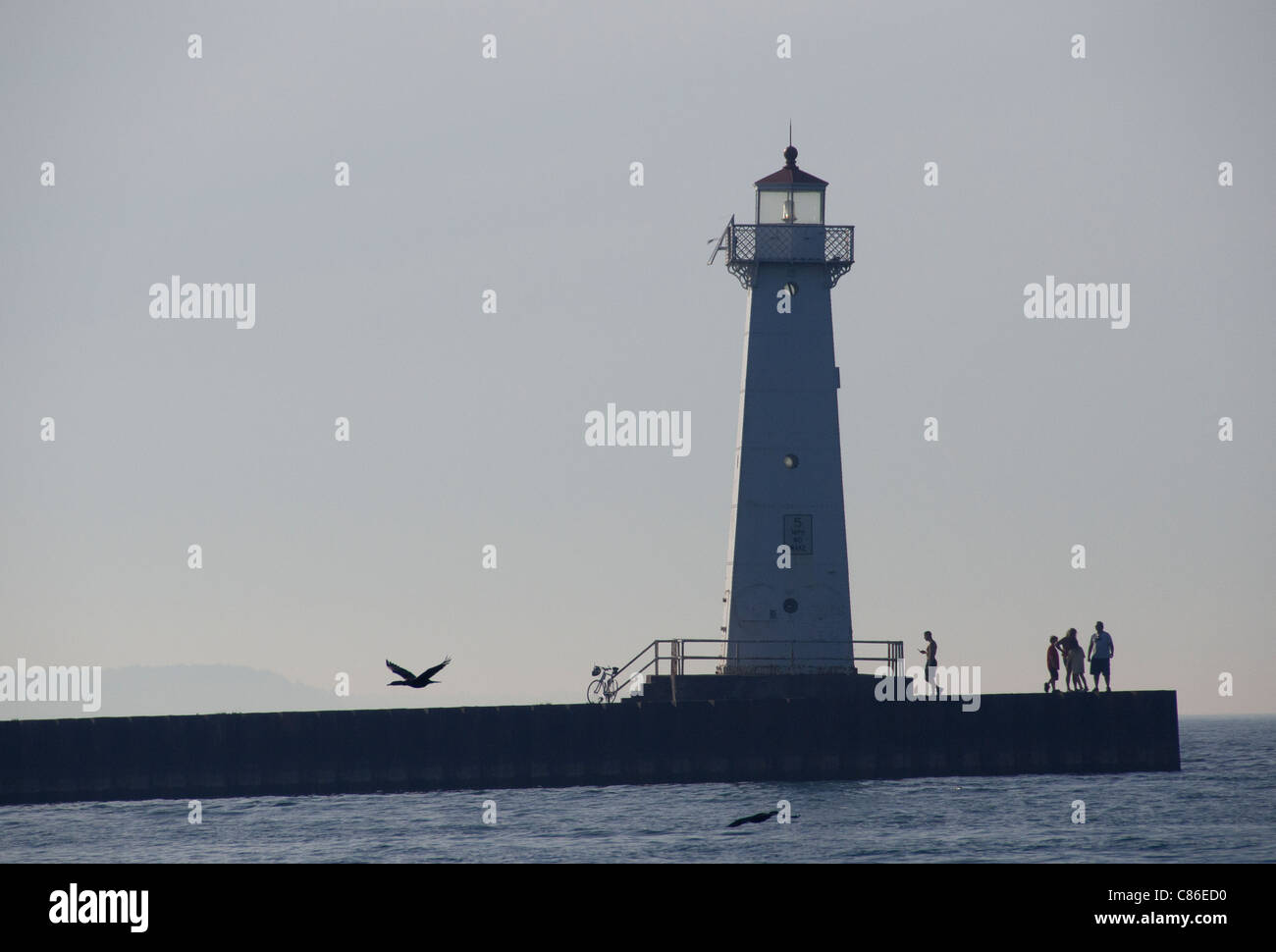 Sodus Point Lighthouse, Lake Ontario NY USA Stock Photo - Alamy