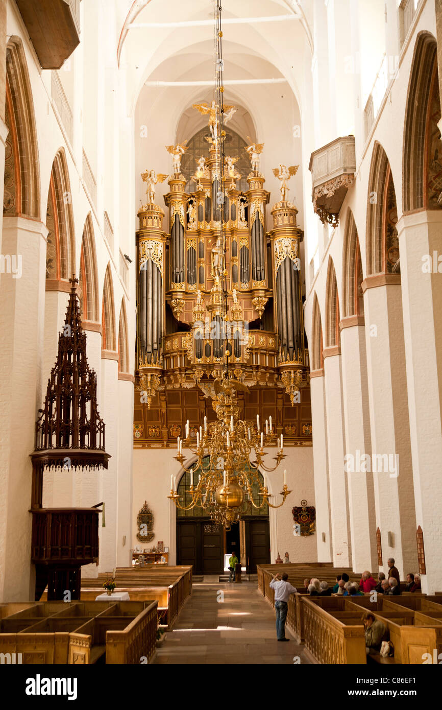 famous church organ built by Friedrich Stellwagen inside the ...