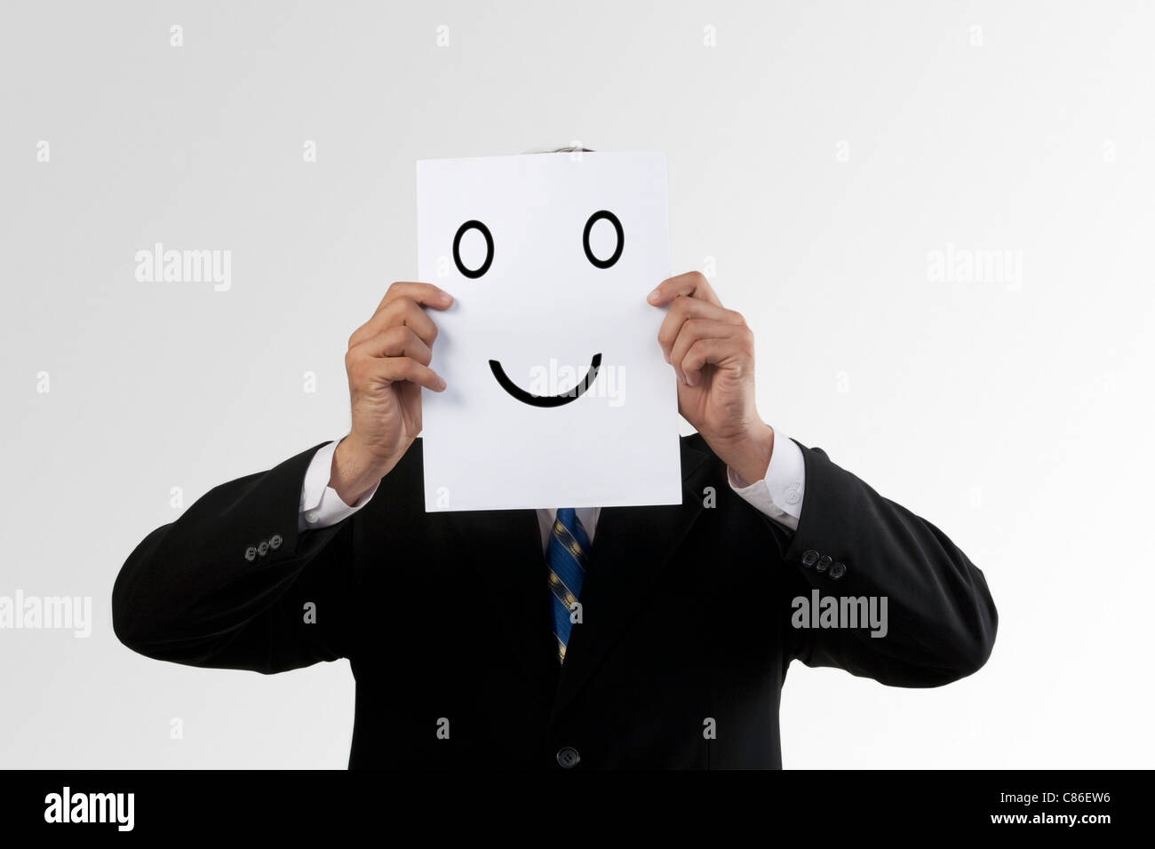 Half length hiding face hi-res stock photography and images - Alamy