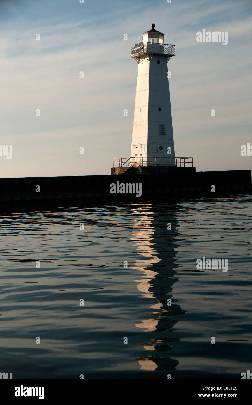 Sodus Point Lighthouse, Lake Ontario NY USA Stock Photo - Alamy