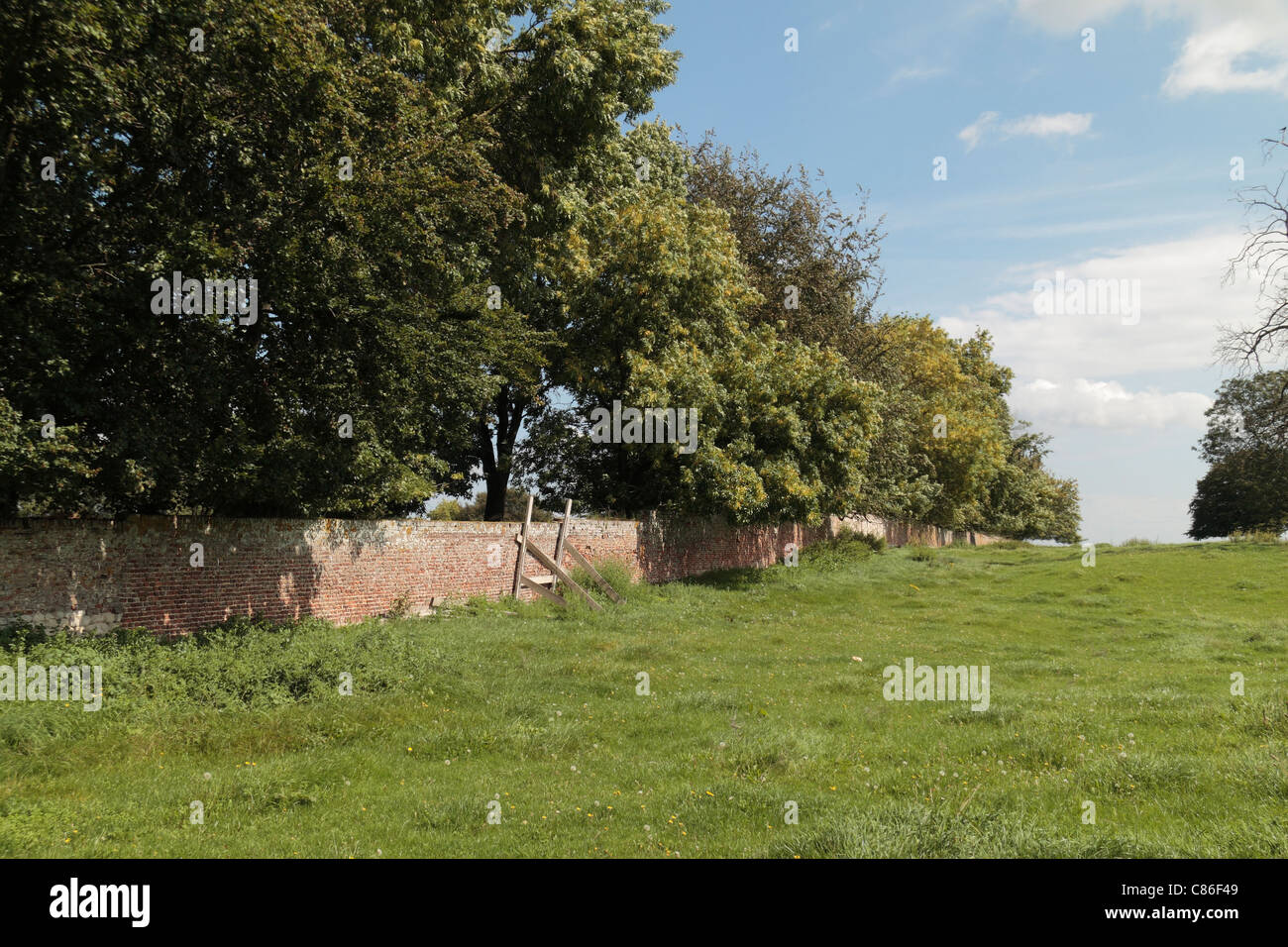 East facing wall of the Hougoumont farm, on the Battle of Waterloo ...