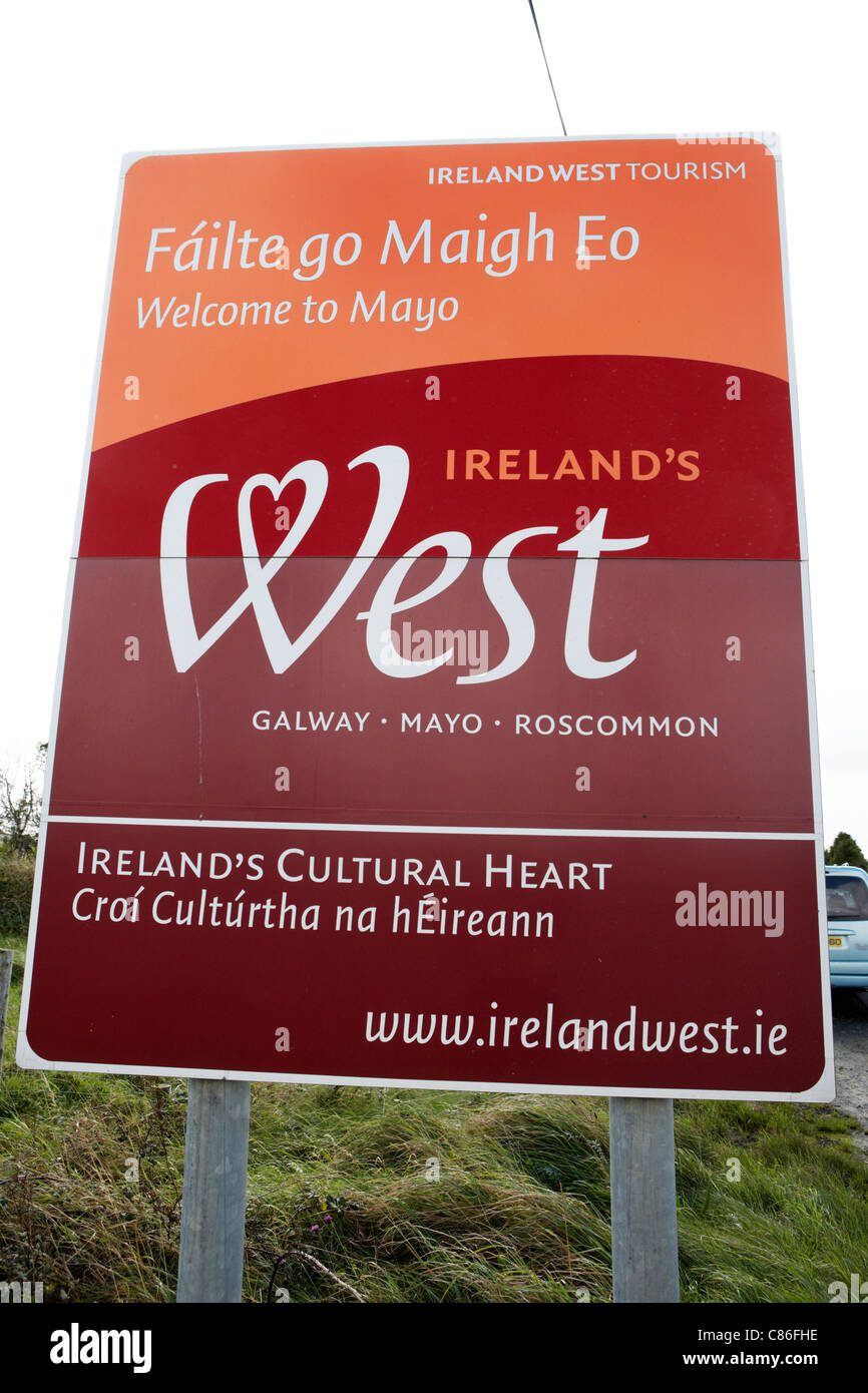 tourist welcome to county mayo and irelands west bilingual irish gaelic ...