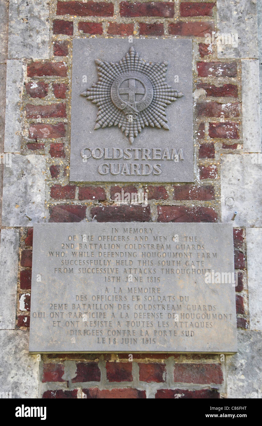 Hougoumont coldstream guards hi-res stock photography and images - Alamy