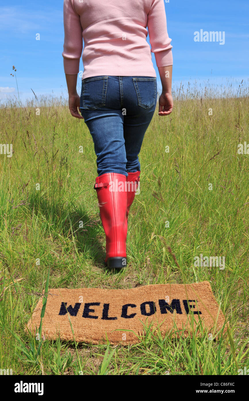 Photo of wellies hi-res stock photography and images - Alamy