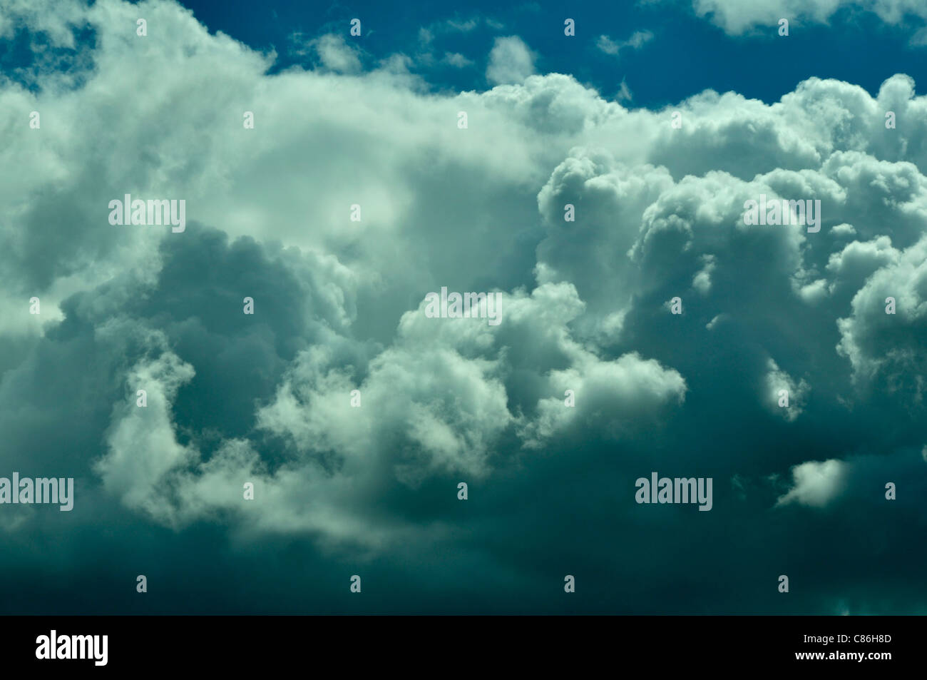Blue sky with cumulus Stock Photo - Alamy