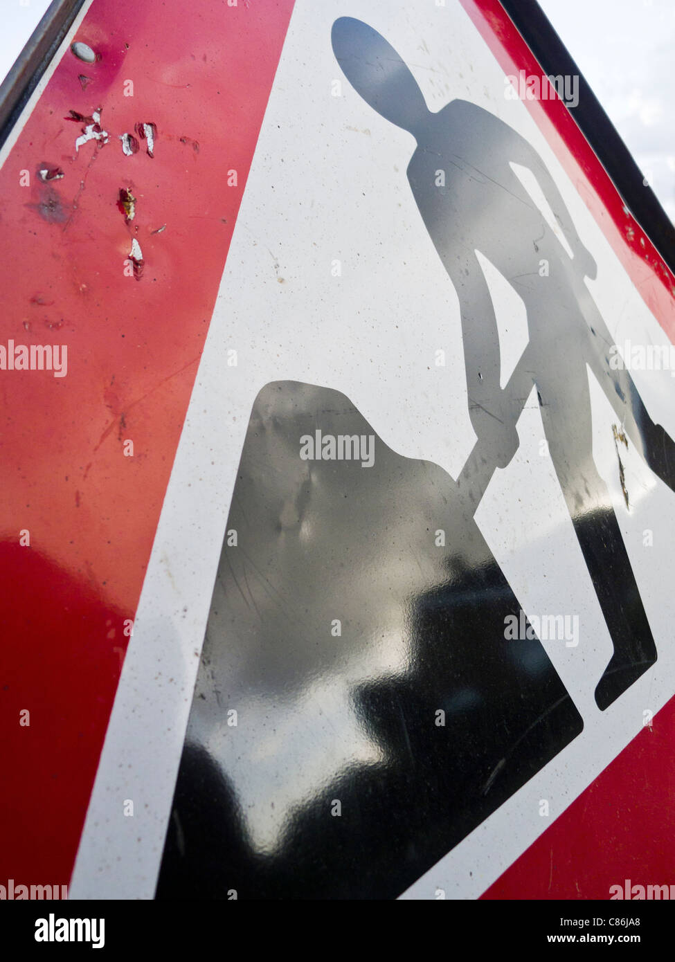 Men at work road signs hi-res stock photography and images - Alamy