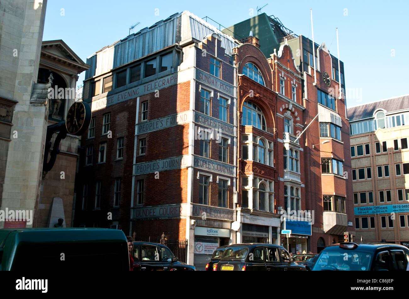 Newspapers building on the Strand, Fleet street, London, United Kingdom ...