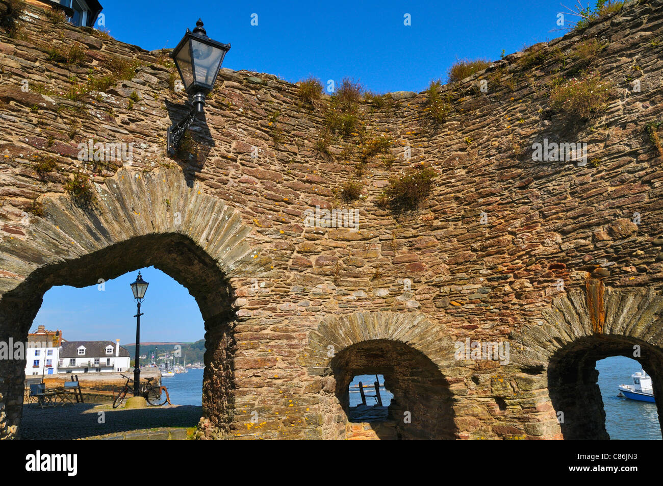 Bayard's Cove Fort, Dartmouth, Devon, England, UK Stock Photo - Alamy