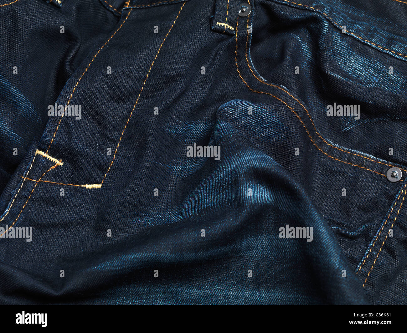 Denim fabric texture seams hi-res stock photography and images - Alamy