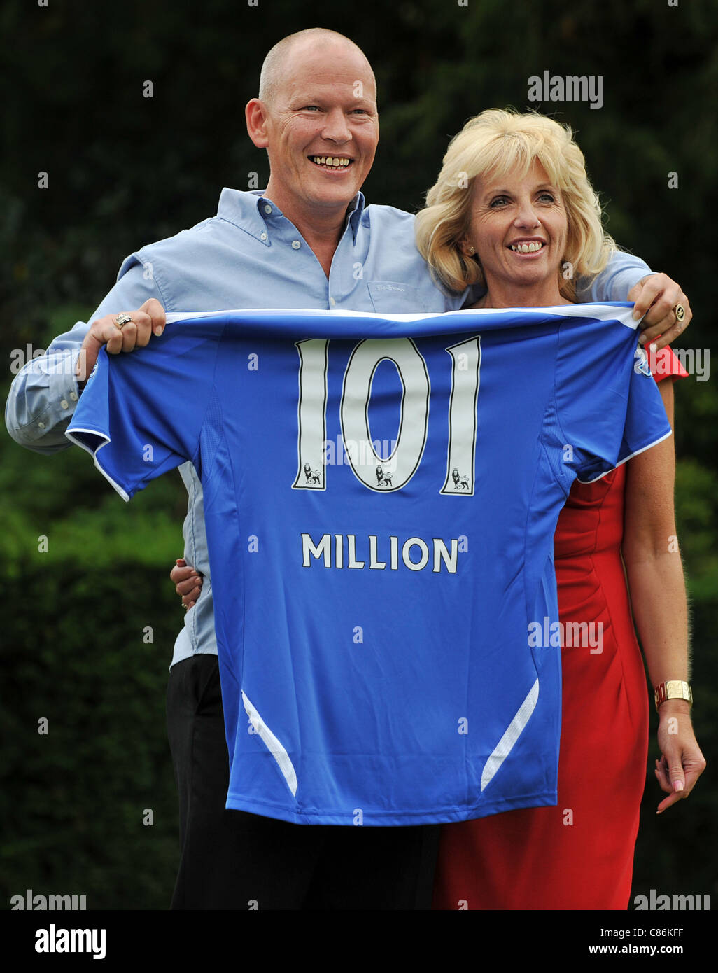Euro Millions Lottery winners, Dave and Angela Dawes celebrate winning ...