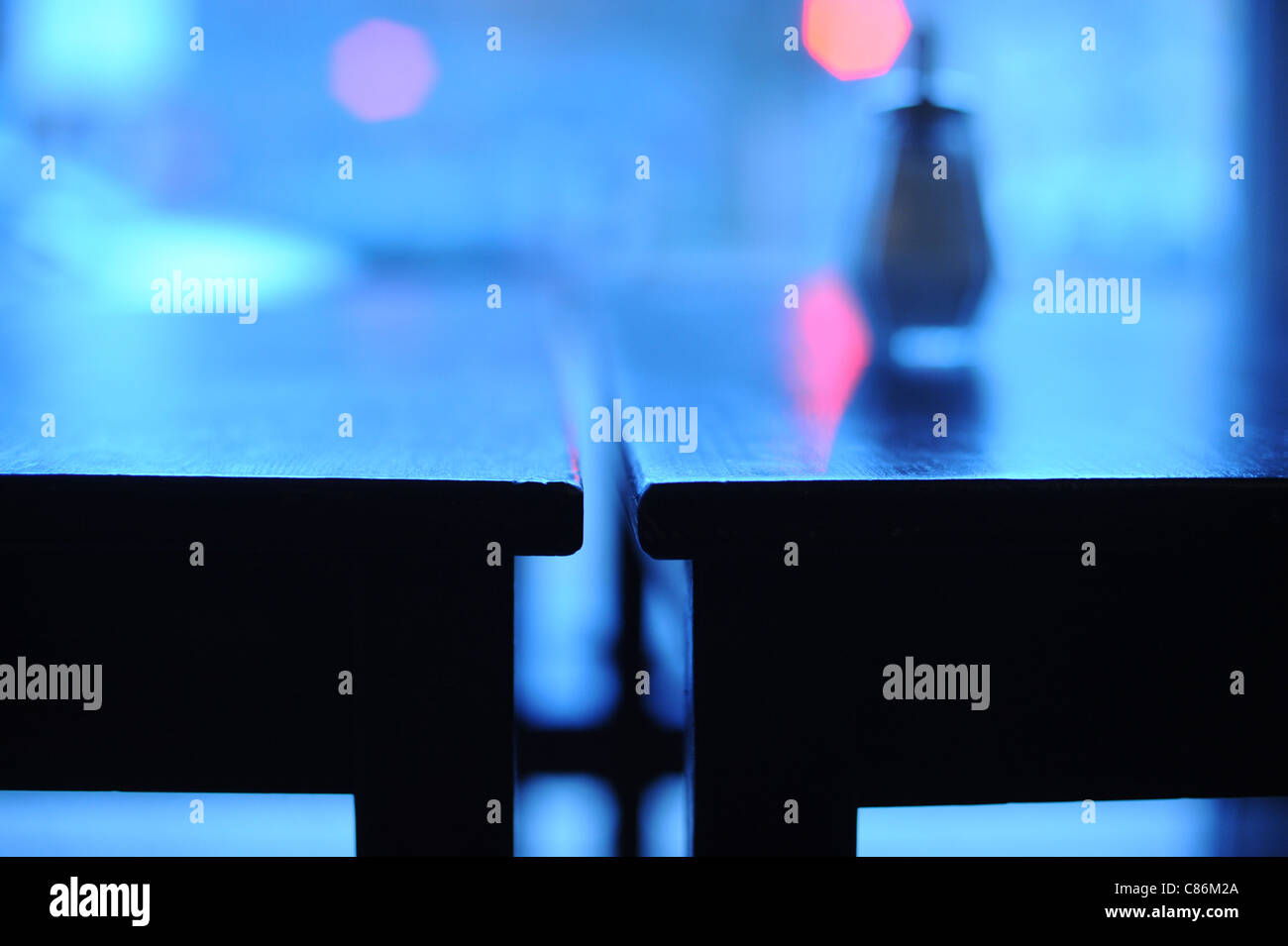 Tables in a restaurant Stock Photo - Alamy