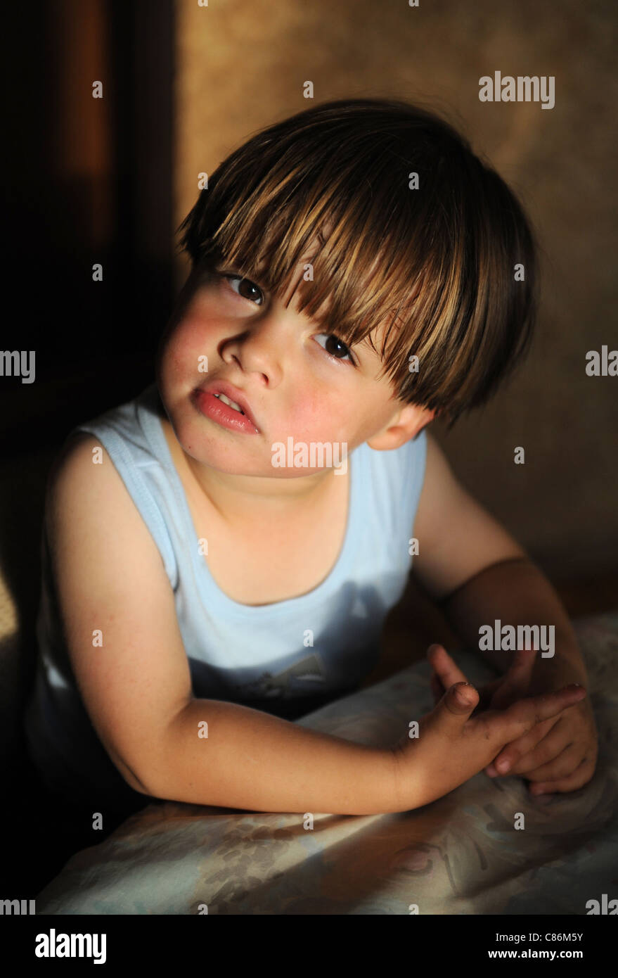 A portrait of a small boy Stock Photo - Alamy