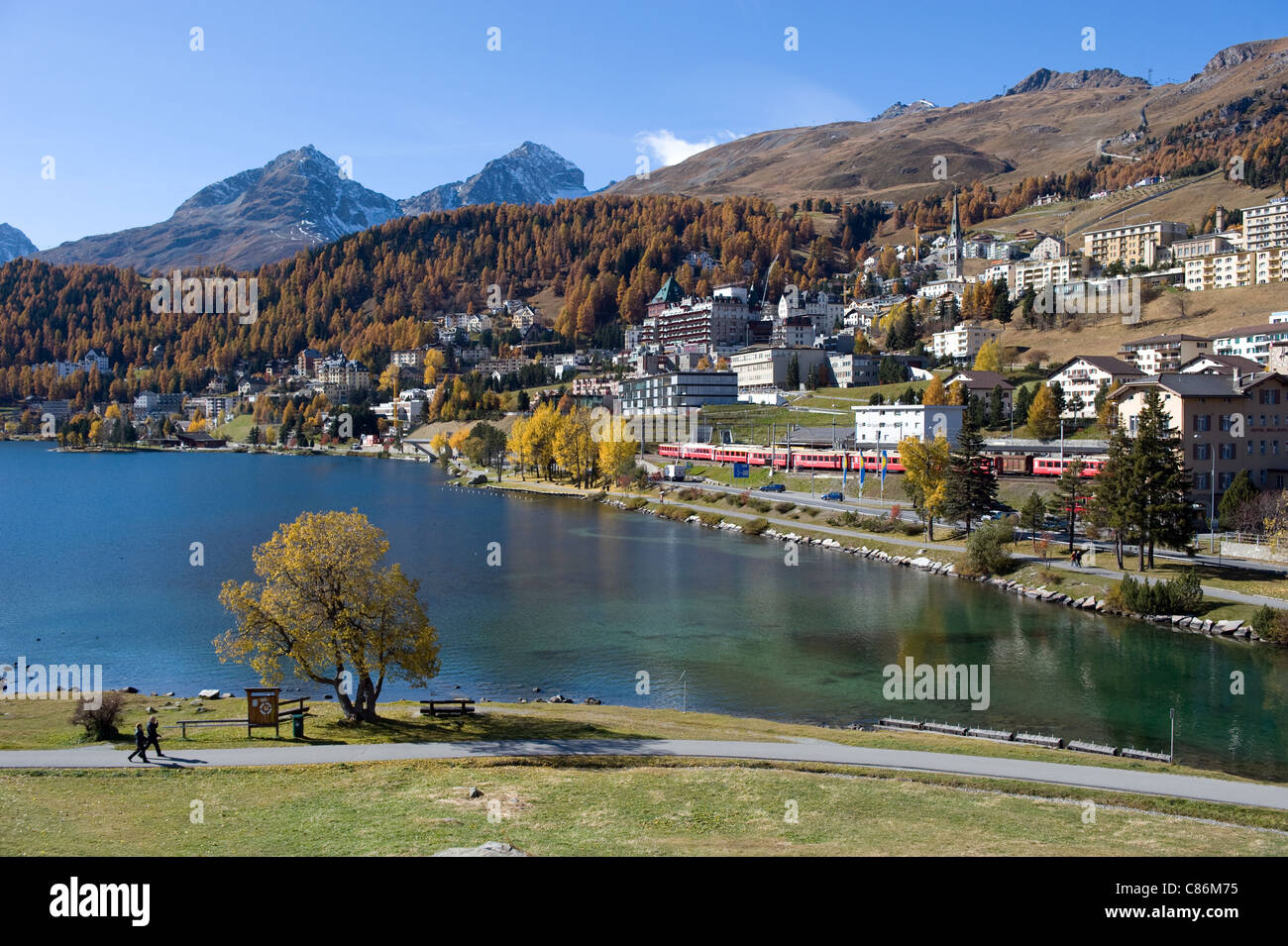 St moritz horizontal hi-res stock photography and images - Alamy
