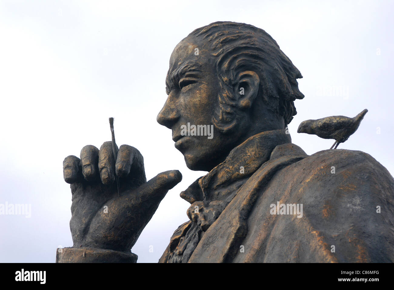 Monument to Charles Darwin near Puerto Baquerizo Moreno on San ...