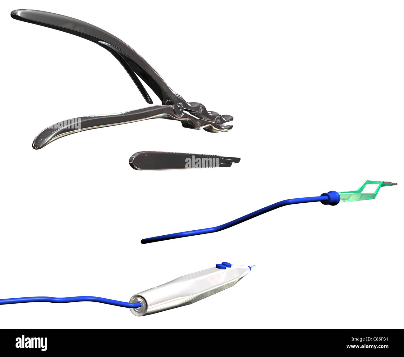 Assorted surgical instruments hi-res stock photography and images - Alamy