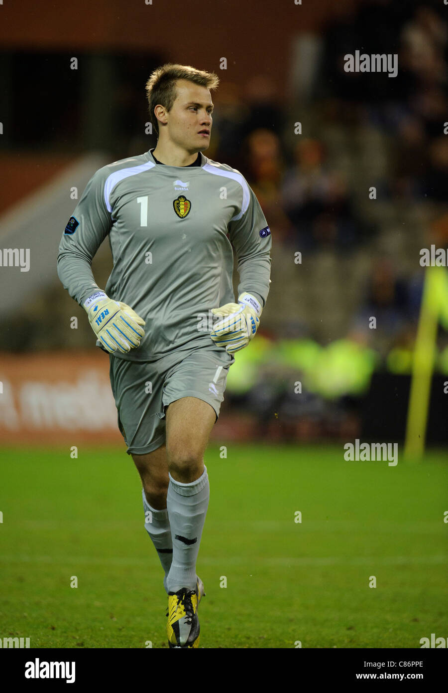 Simon Mignolet of Belgium Stock Photo - Alamy