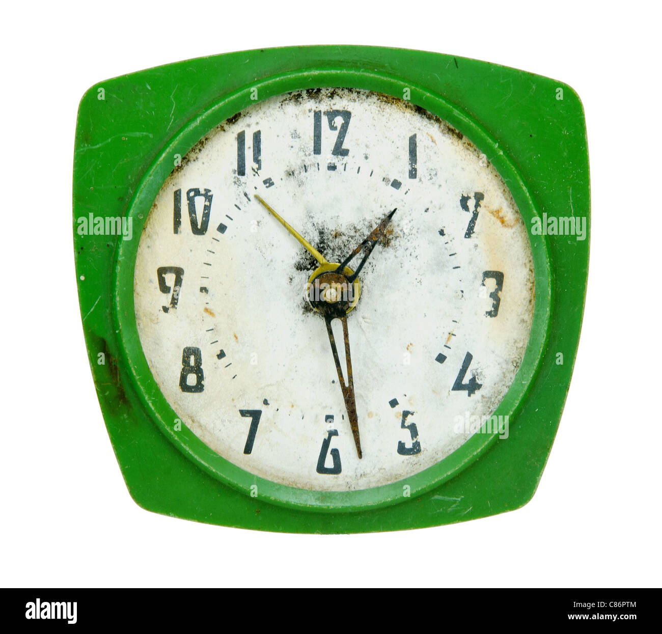 Old worn out clock. Retro vintage antique rusting Stock Photo - Alamy
