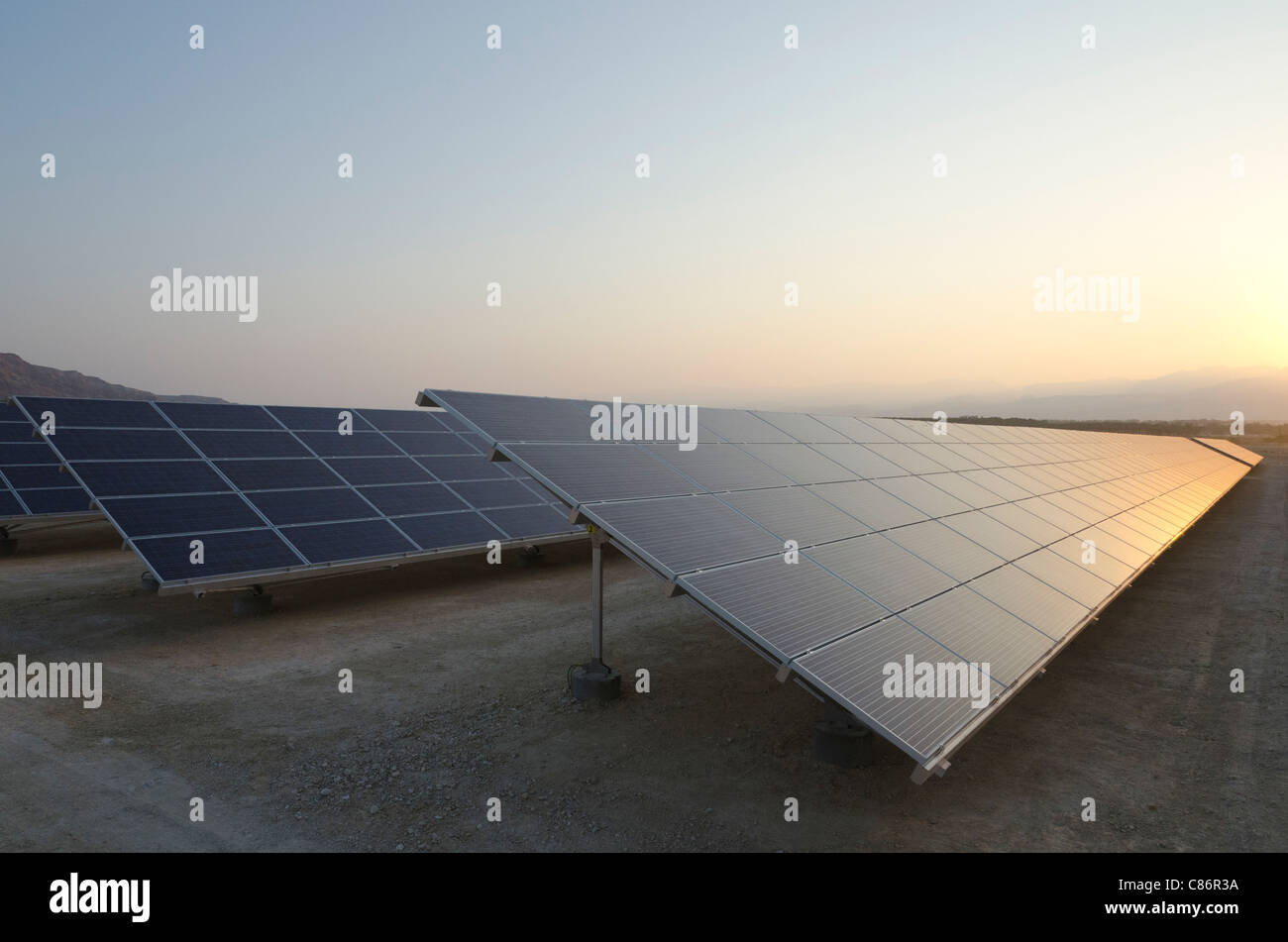 Solar Panel In Desert High Resolution Stock Photography and Images - Alamy