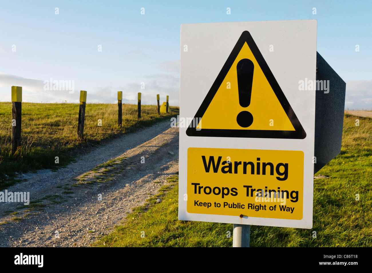 Military firing range warning sign hi-res stock photography and images ...