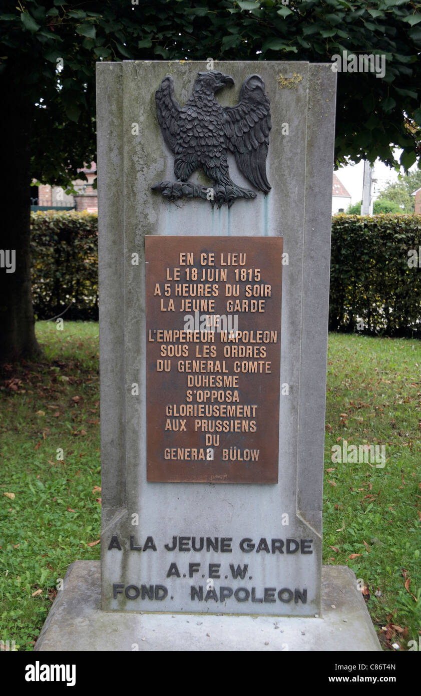 The French Young Guard Monument in Plancenoit, near Waterloo, Belgium ...