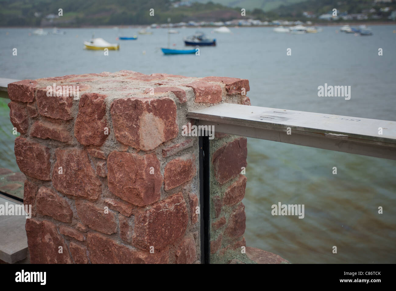 Flood defence windows installed in a stone wall Stock Photo - Alamy