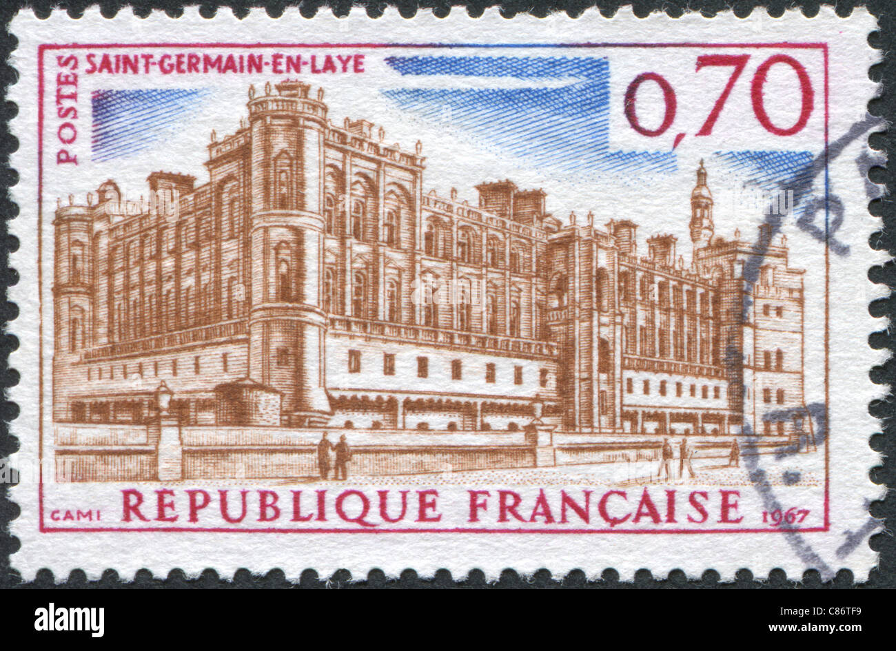France postage stamp architecture hi-res stock photography and images ...